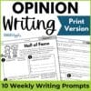 Paragraph Writing Bundle - Print & Digital Weekly Writing Prompts ...