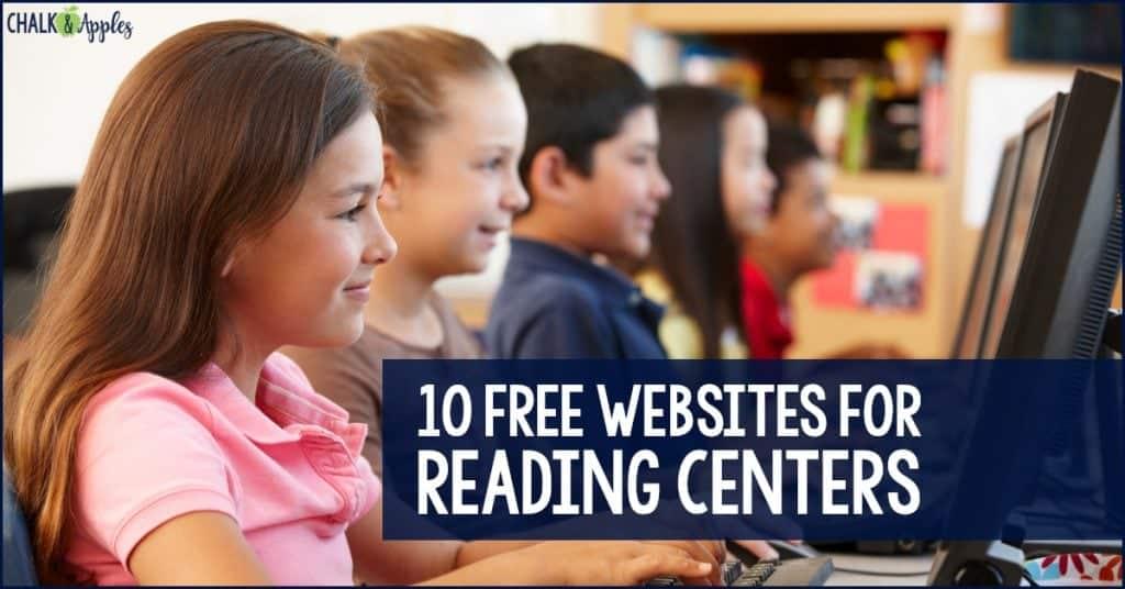 10 FREE Reading Center Websites in Upper Elementary - Chalk & Apples