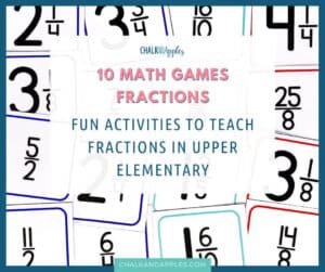 10 Math Games Fractions: Fun Activities to Teach Fractions in Upper ...