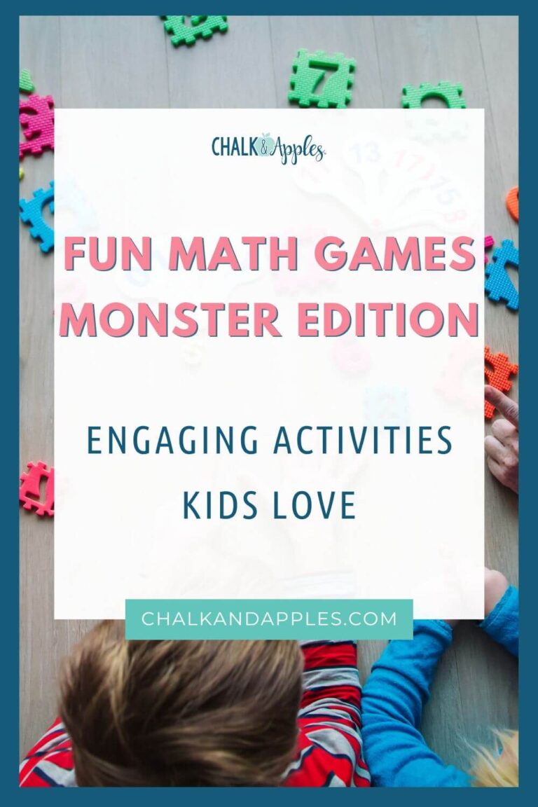 Fun Math Games Monster Edition - Chalk & Apples