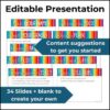 Editable Open House PowerPoint & Forms {Back to School} - Chalk & Apples