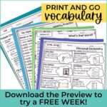 5th Grade Vocabulary Greek & Latin Roots - Unit 4 - Chalk & Apples