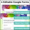 Back to School Digital Student Information Forms - Chalk & Apples