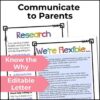 Flexible Seating Rules & Editable Parent Letter - Chalk & Apples