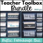 Teacher Toolbox BUNDLE - Rustic Farmhouse Chic - Chalk & Apples