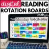 Reading Digital Rotation Board with Timers (Editable) - Chalk & Apples