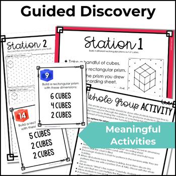 Hands-on Volume Activities - Volume of Rectangular Prisms - Chalk & Apples