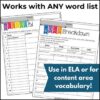 Word Work for Big Kids: PRINTABLES for Vocabulary - Chalk & Apples