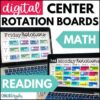 Digital Rotation Boards for Reading & Math (Bundle) - Chalk & Apples