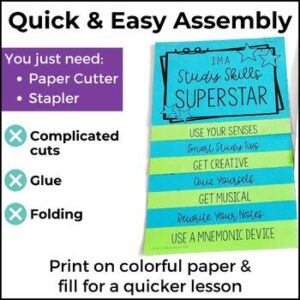 Study Skills Flipbook - Chalk & Apples