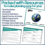 3rd Grade DIGITAL Vocabulary UNIT 4 Greek & Latin Roots: Distance ...
