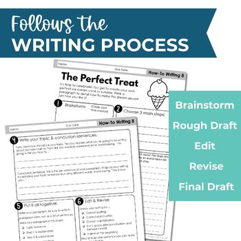 Paragraph Writing Bundle Weekly Writing Prompts for a Full Year - PRINT ...