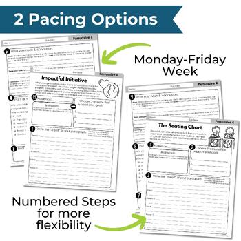 Paragraph Writing Bundle Weekly Writing Prompts for a Full Year - PRINT ...