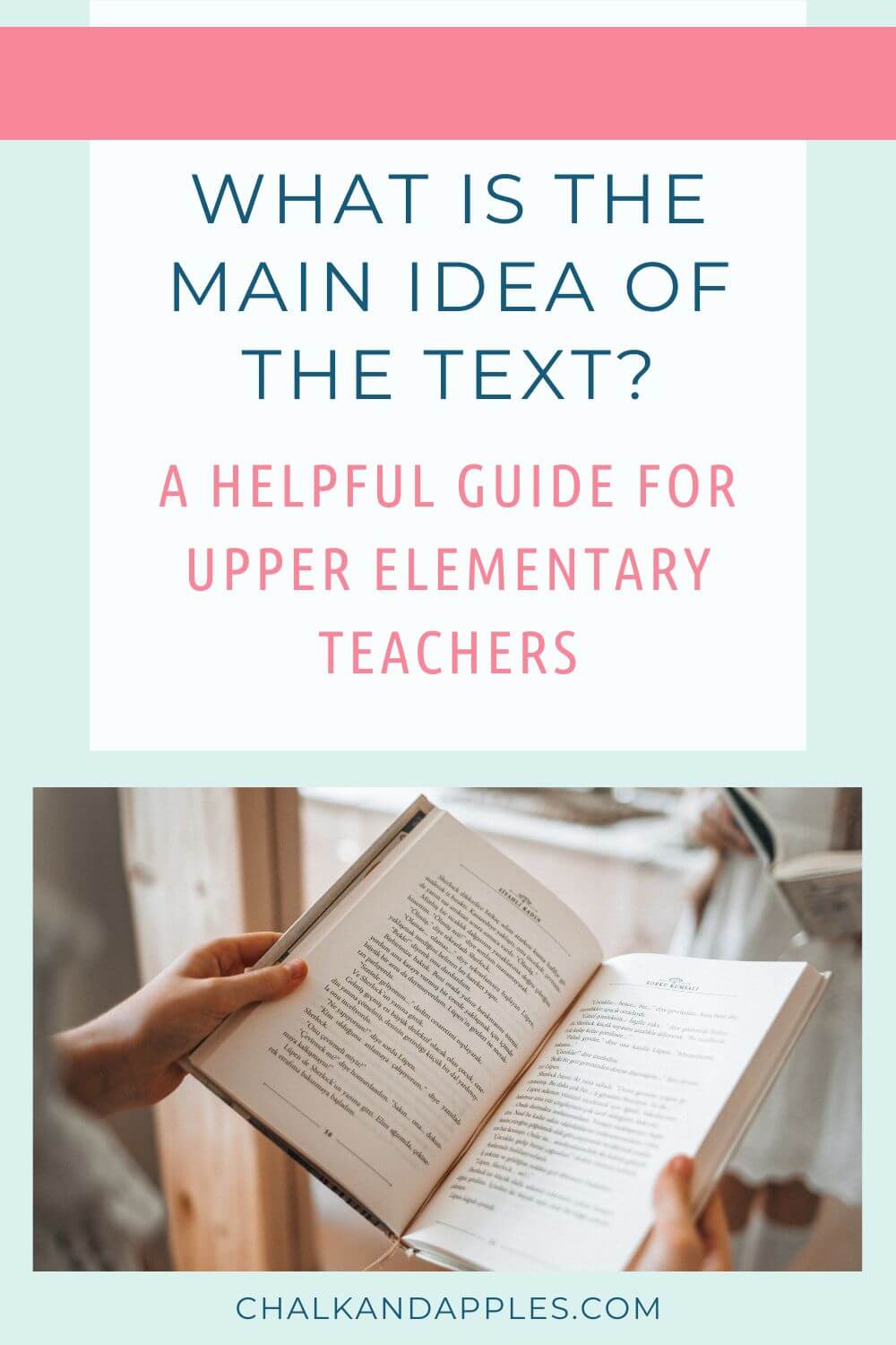 What is the Main Idea of the Text? A Helpful Guide for Upper Elementary ...